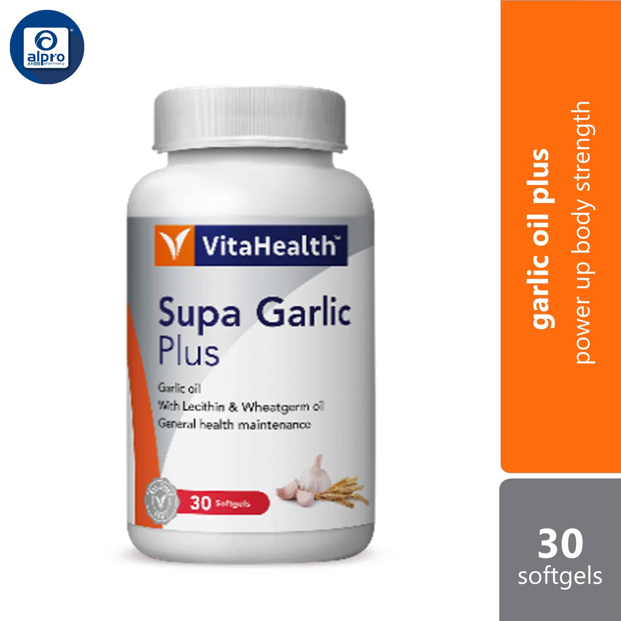 Vitahealth Supa Garlic Plus 30s | Power Up Body Strength - Alpro