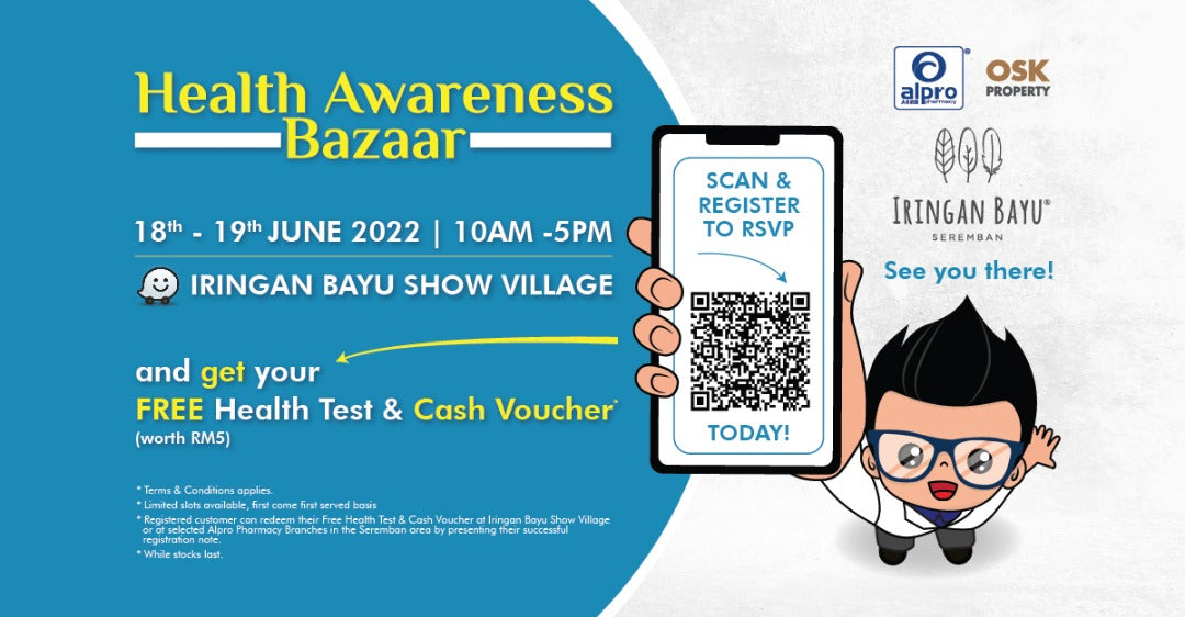 Health Awareness Bazaar (18 & 19/6/2022) - Alpro Pharmacy