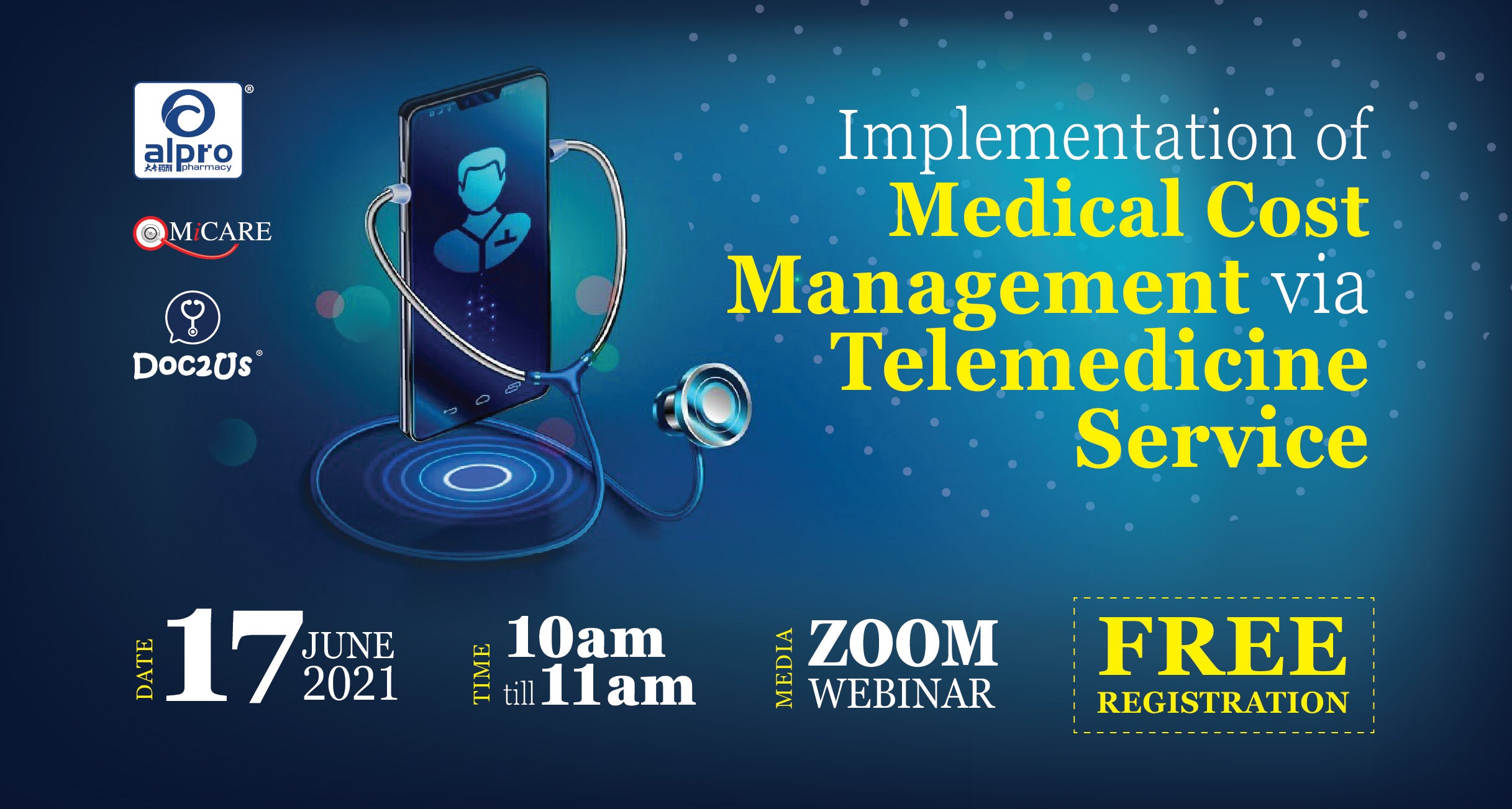 Webinar: Implementation of Medical Cost Management via Telemedicine