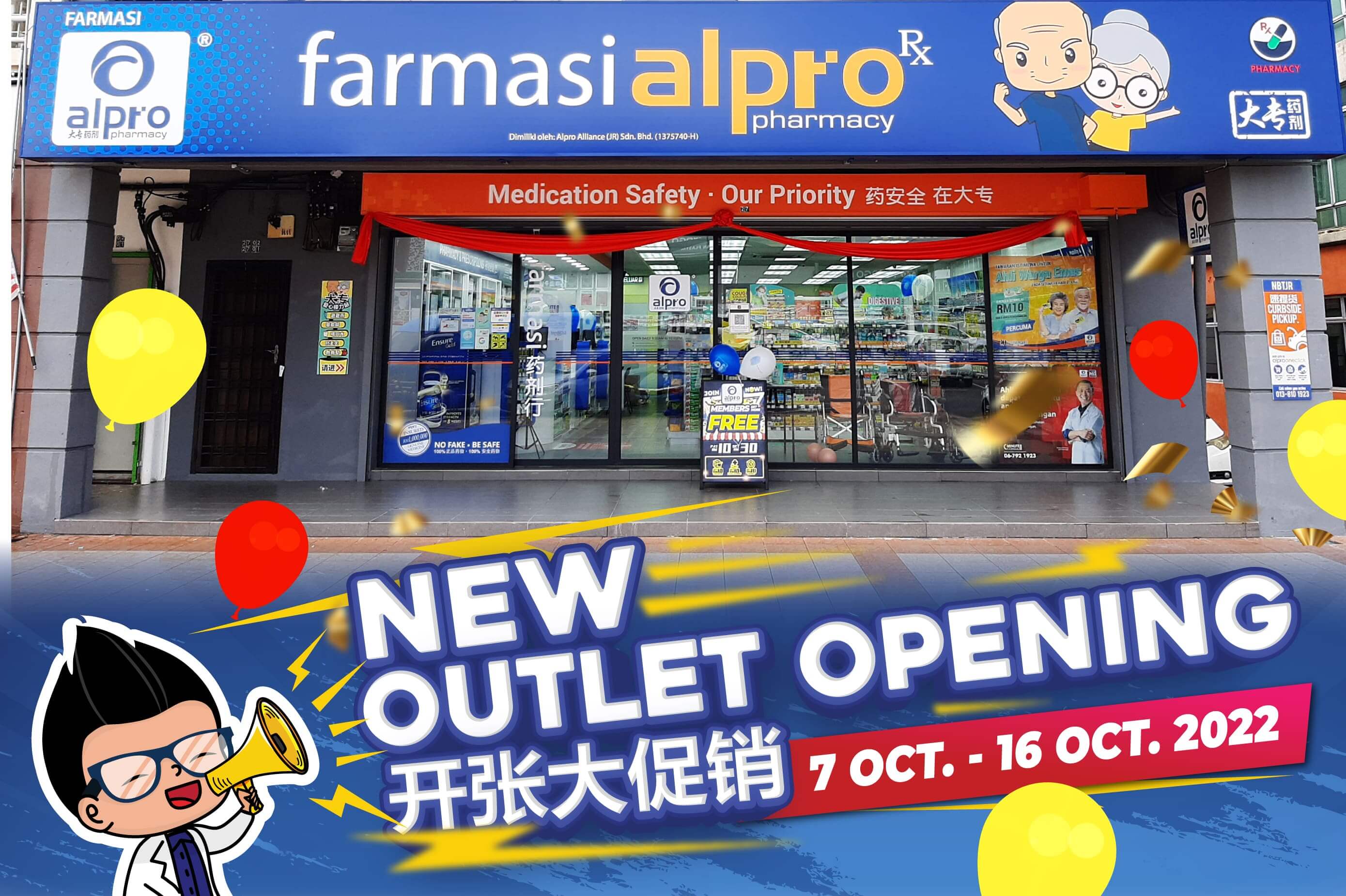 Grand Opening @ Sarawak (Miri, Sibu, Sarikei) - Alpro Pharmacy