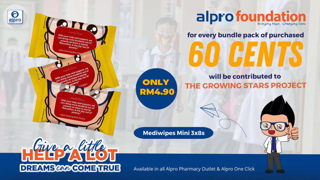 Alpro Foundation‘s Mediwipes Mini - Alpro Pharmacy