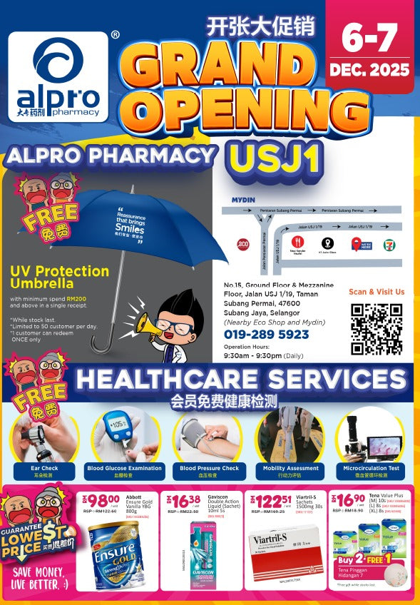 Grand Opening Alpro Pharmacy USJ1 06 DEC 2025