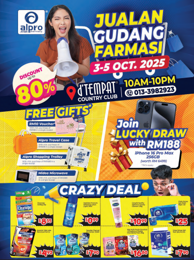d'Tempat Alpro Pharmacy Warehouse Sales 2025