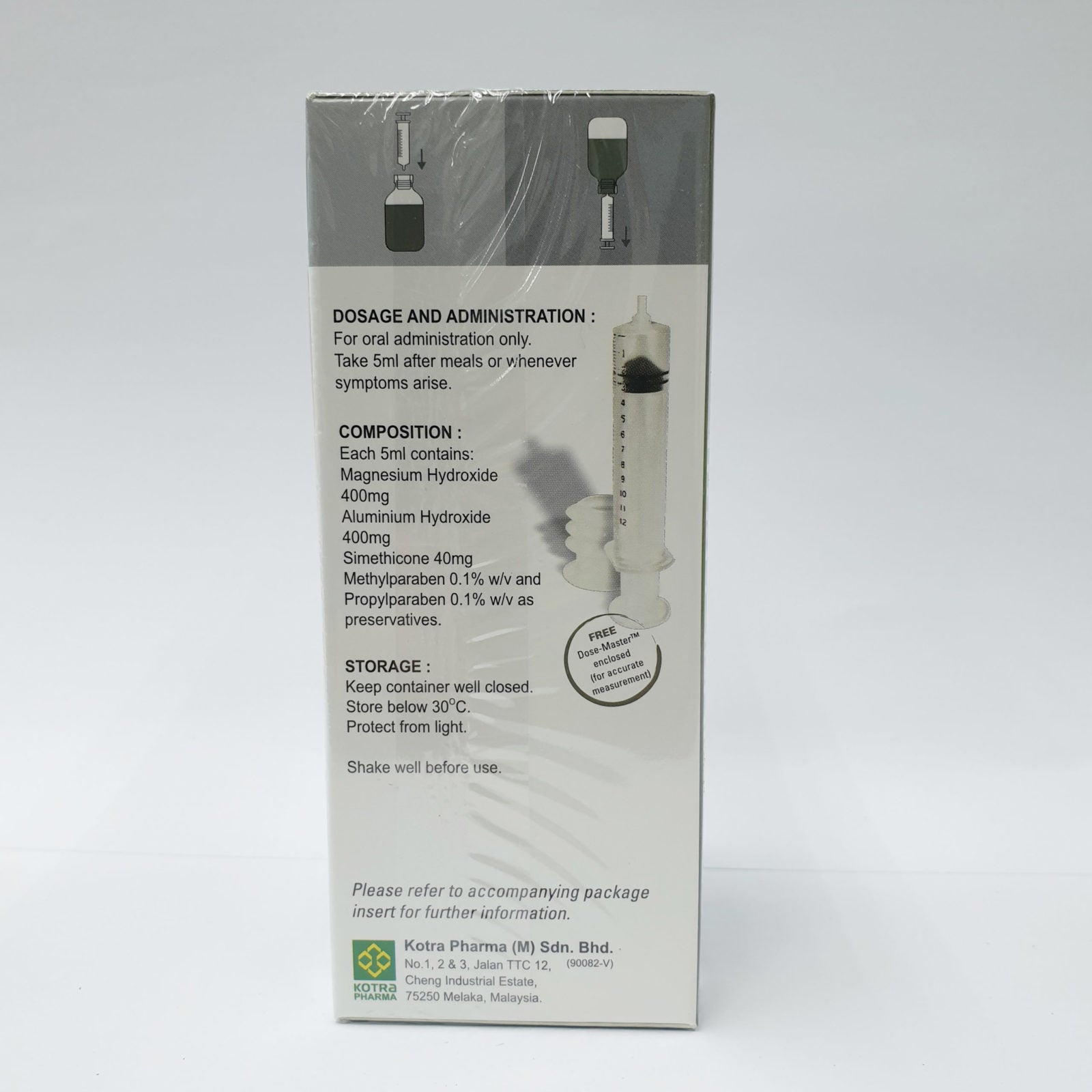 Axcel Eviline Forte Suspension 120ml | Reduce Acidity in Stomach