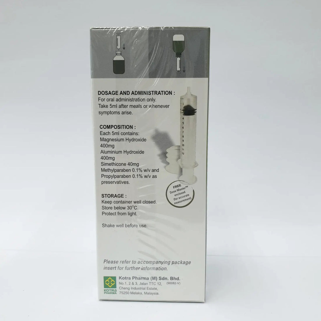Axcel Eviline Forte Suspension 120ml | Reduce Acidity in Stomach