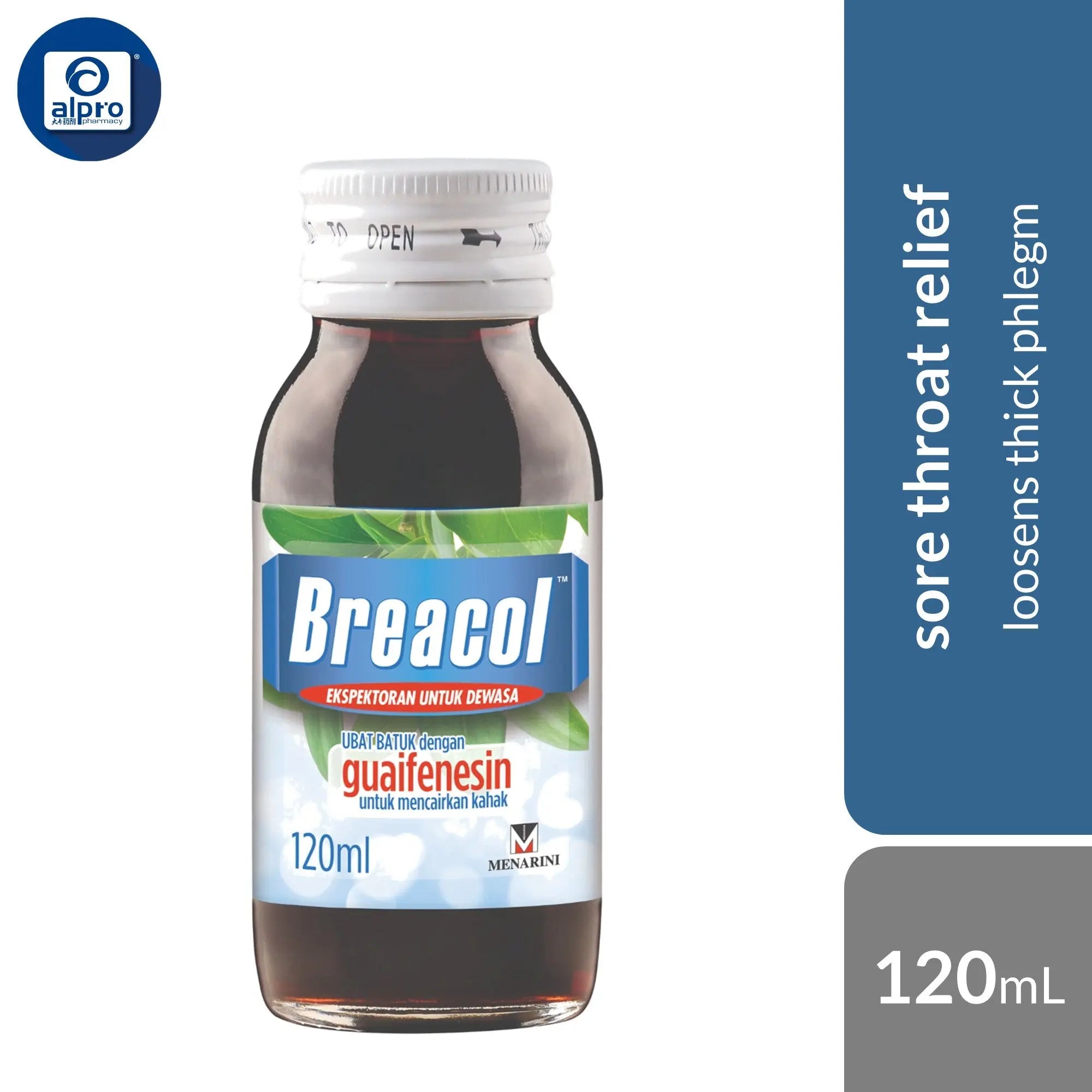 Breacol Cough Syrup 120ml | For Adult - Alpro Pharmacy
