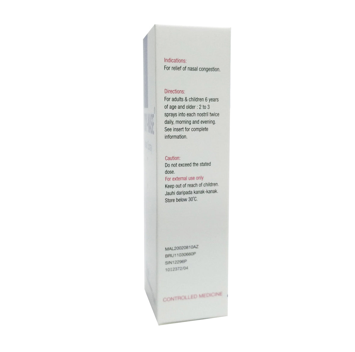 Oxy-nase Nasal Spray 0.05% 15ml - Alpro Pharmacy