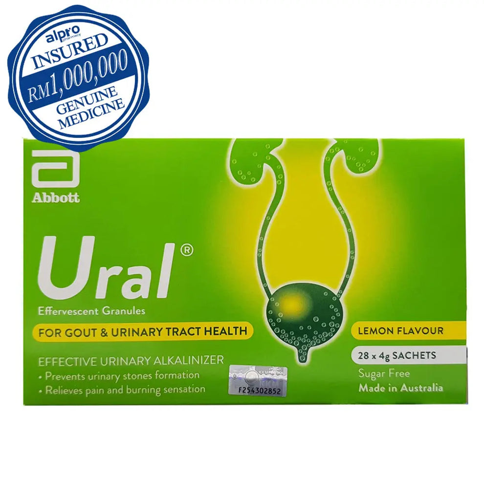 Ural Effervescent Granules 28x4g | Urinary Health - Alpro Pharmacy