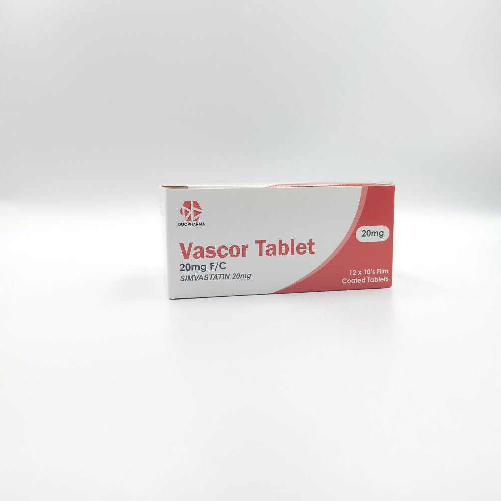 Vascor 20mg 12x10s - Alpro Pharmacy