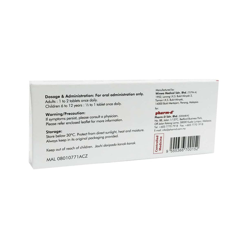 Veloxin 25/50mg 10s - Alpro Pharmacy