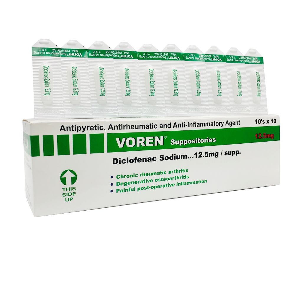 VOREN SUPPOSITORIES 12.5MG 10X10S - Alpro Pharmacy