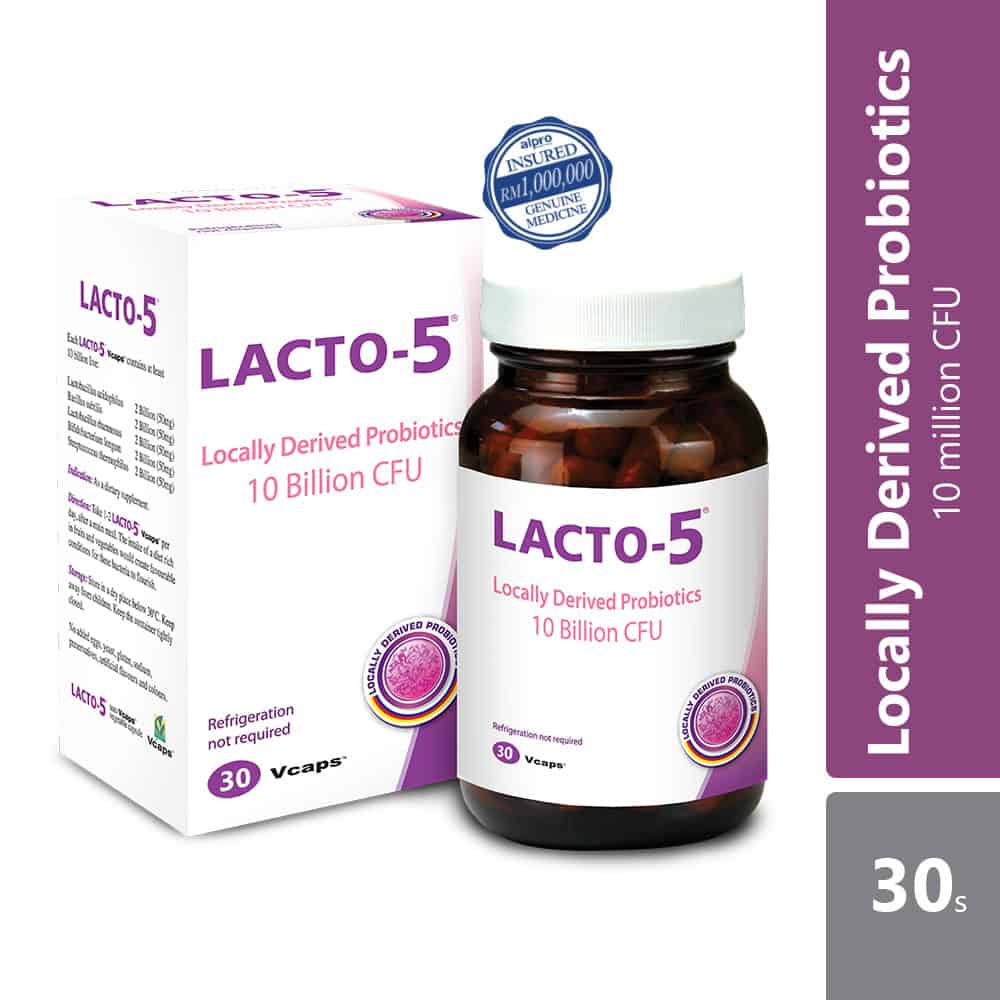 THC Lacto-5 Probiotics 500mg 30s | Digestive Care - Alpro Pharmacy