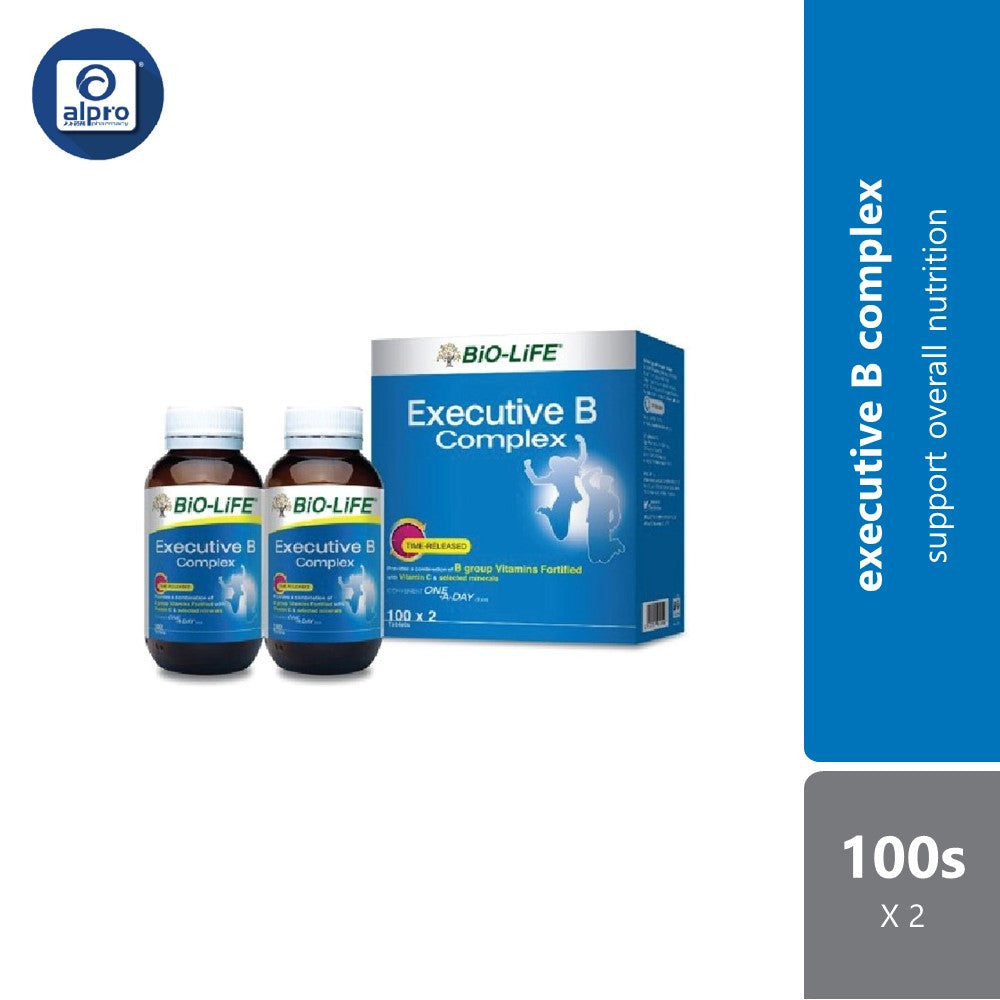 Bio-Life Executive B Complex 2x100s | Nutritional Needs - Alpro