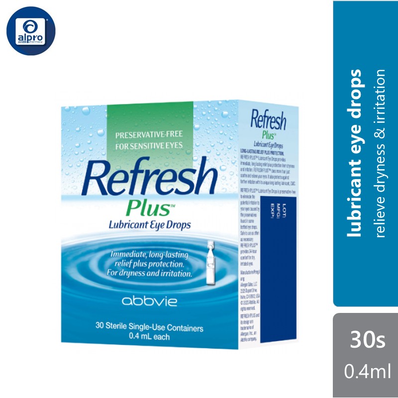 Allergan Refresh Plus Eye Drops 30x0.4ml | Provides instantly