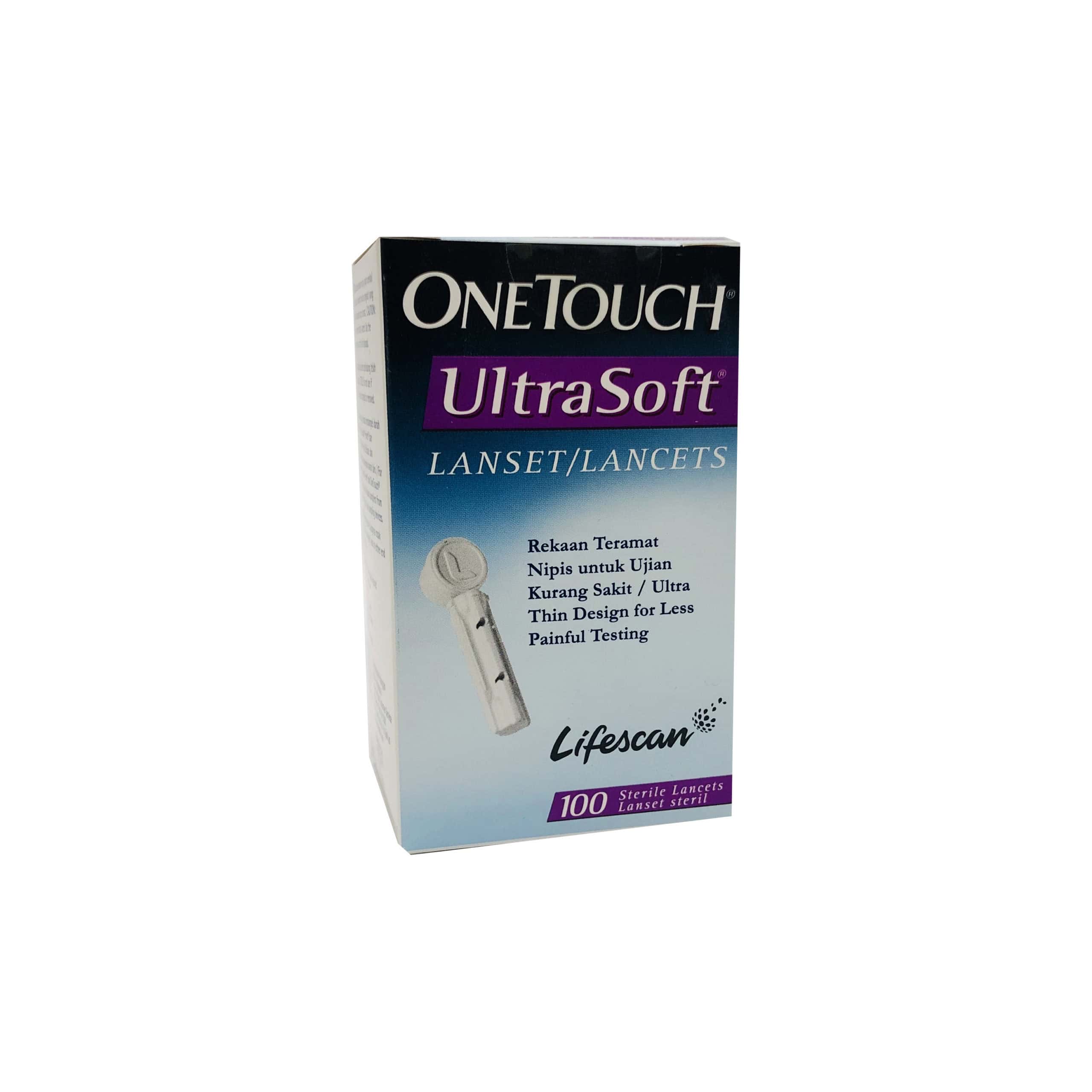 One Touch Ultra Soft Lancets 100strips - Alpro Pharmacy