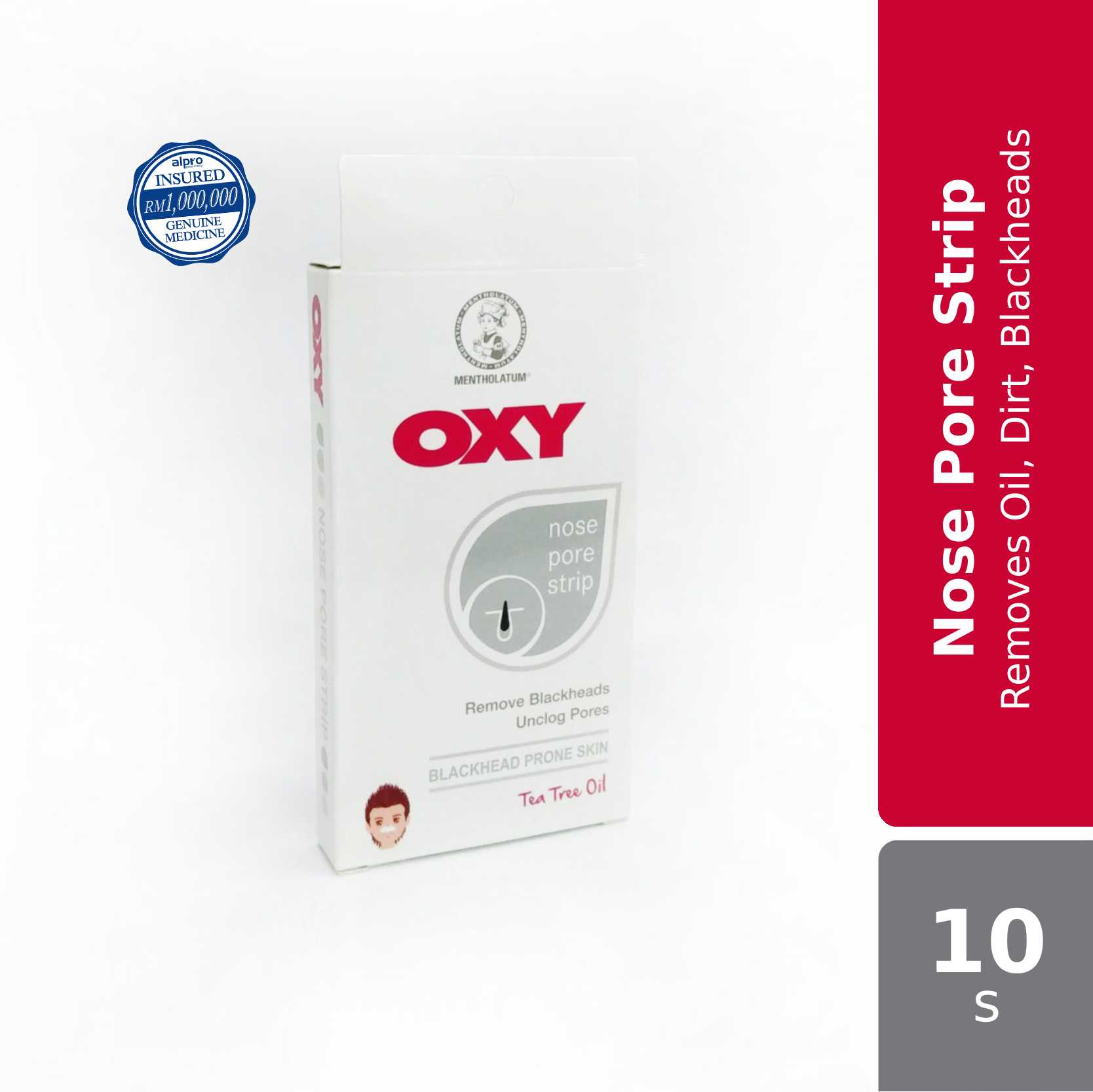 Oxy Nose Pore Strip 10s - Alpro Pharmacy