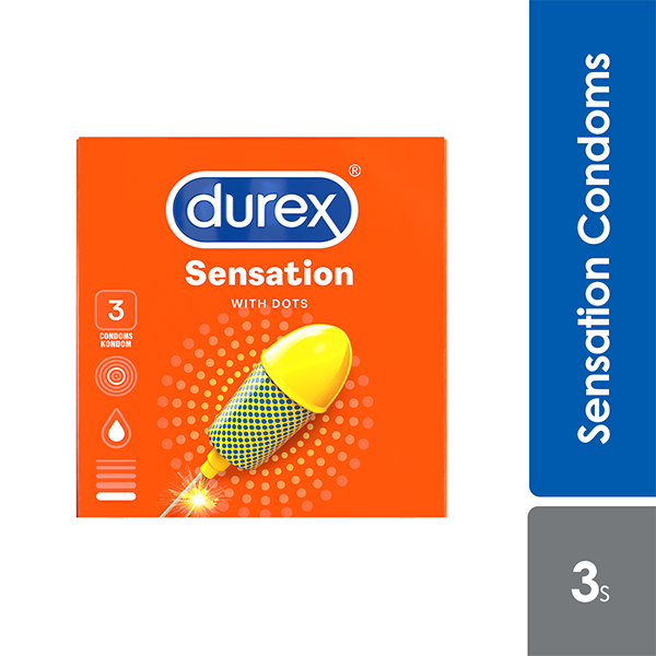Durex Sensation 3s | Dotted Condoms - Alpro Pharmacy