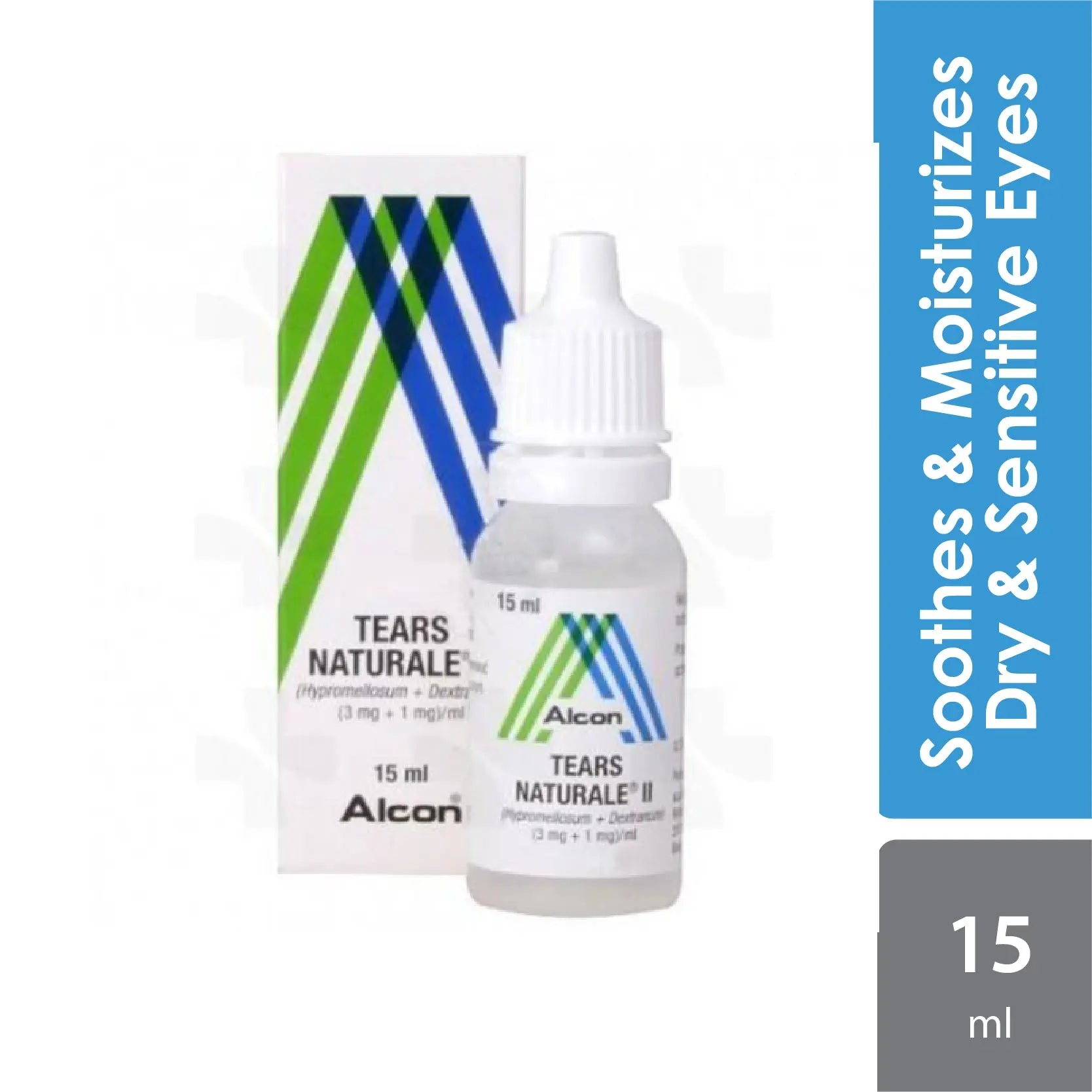 Alcon Tears Naturale II 15ml | Dry Eye Symptoms Reliever - Alpro
