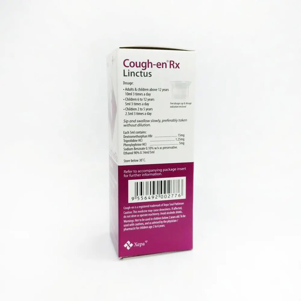 Cough-en Rx Linctus 120ml - Alpro Pharmacy