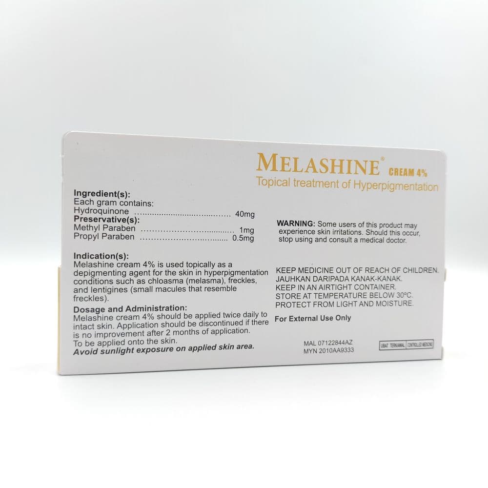 Melashine Cream 4% 20gm - Alpro Pharmacy