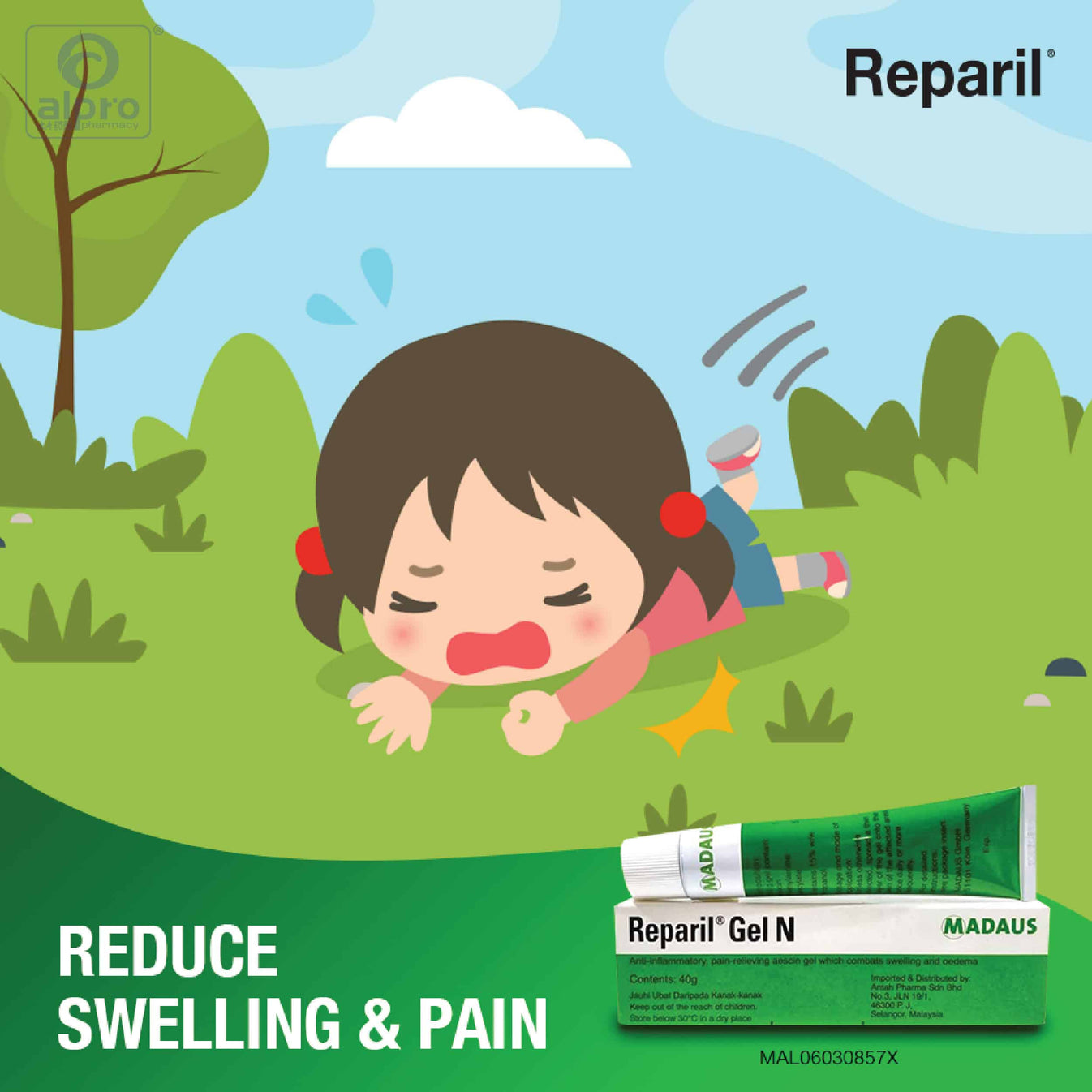 Reparil Gel N 40g | Anti Inflammatory And Pain Relieving - Alpro