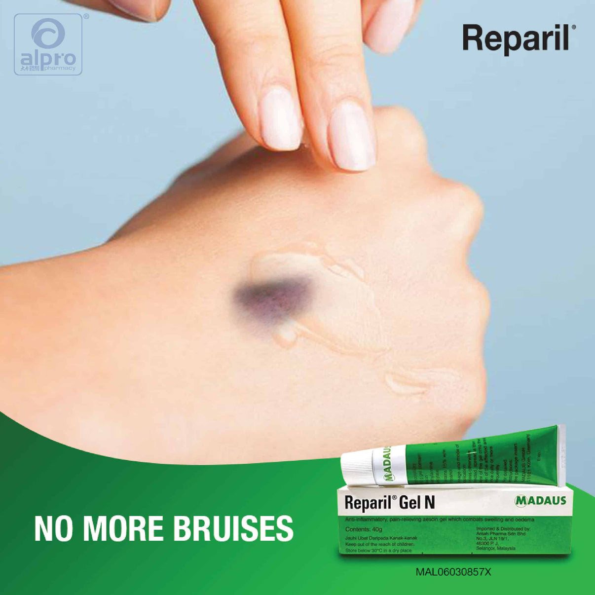 Reparil Gel N 40g | Anti Inflammatory And Pain Relieving - Alpro