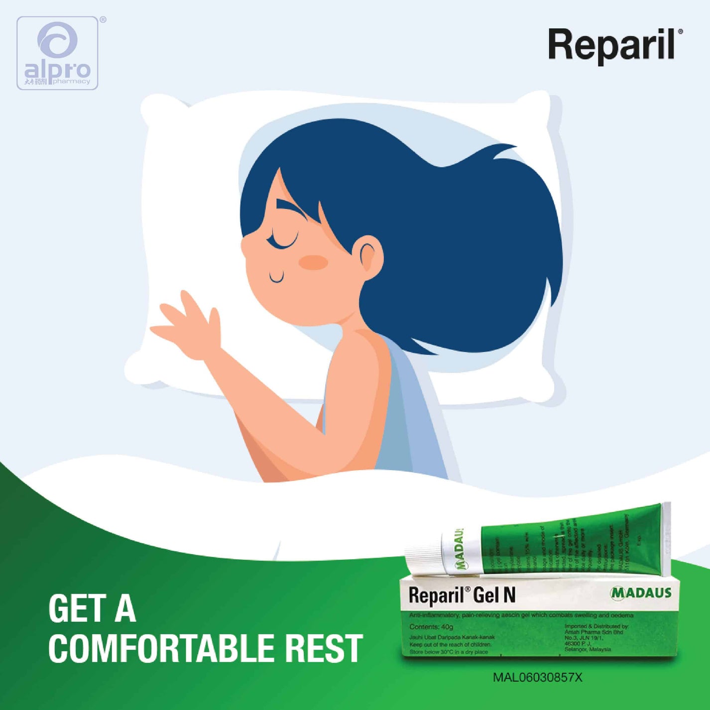 Reparil Gel N 40g | Anti Inflammatory And Pain Relieving - Alpro