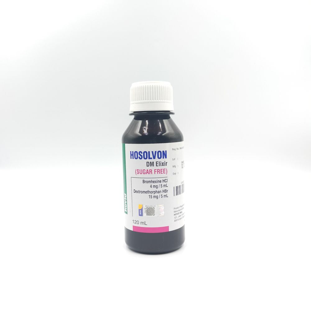 Hovid Hosolvon Dm Elixir 120ml - Alpro Pharmacy