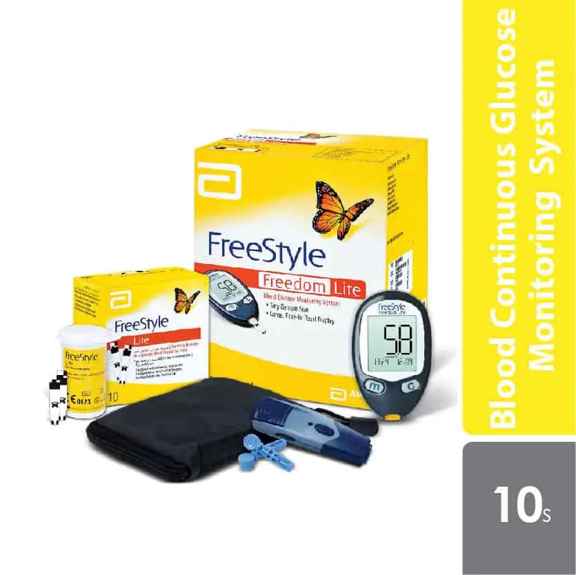 Abbott Freestyle Freedom Lite Glucose Meter With 10 s | Test