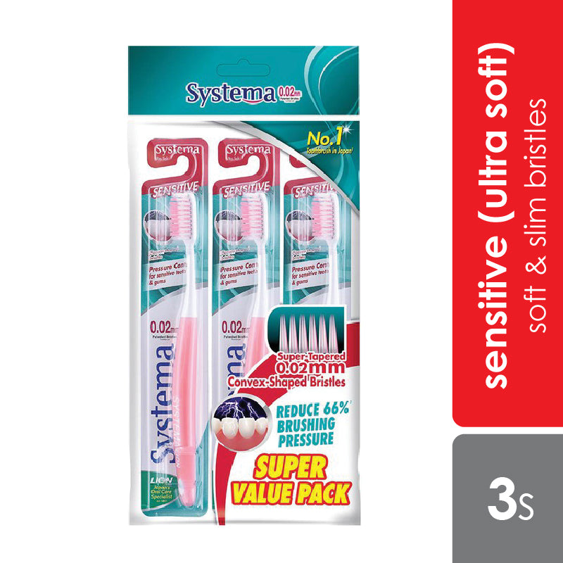 Systema Toothbrush Sensitive 3s | Ultra Soft Toothbrush - Alpro