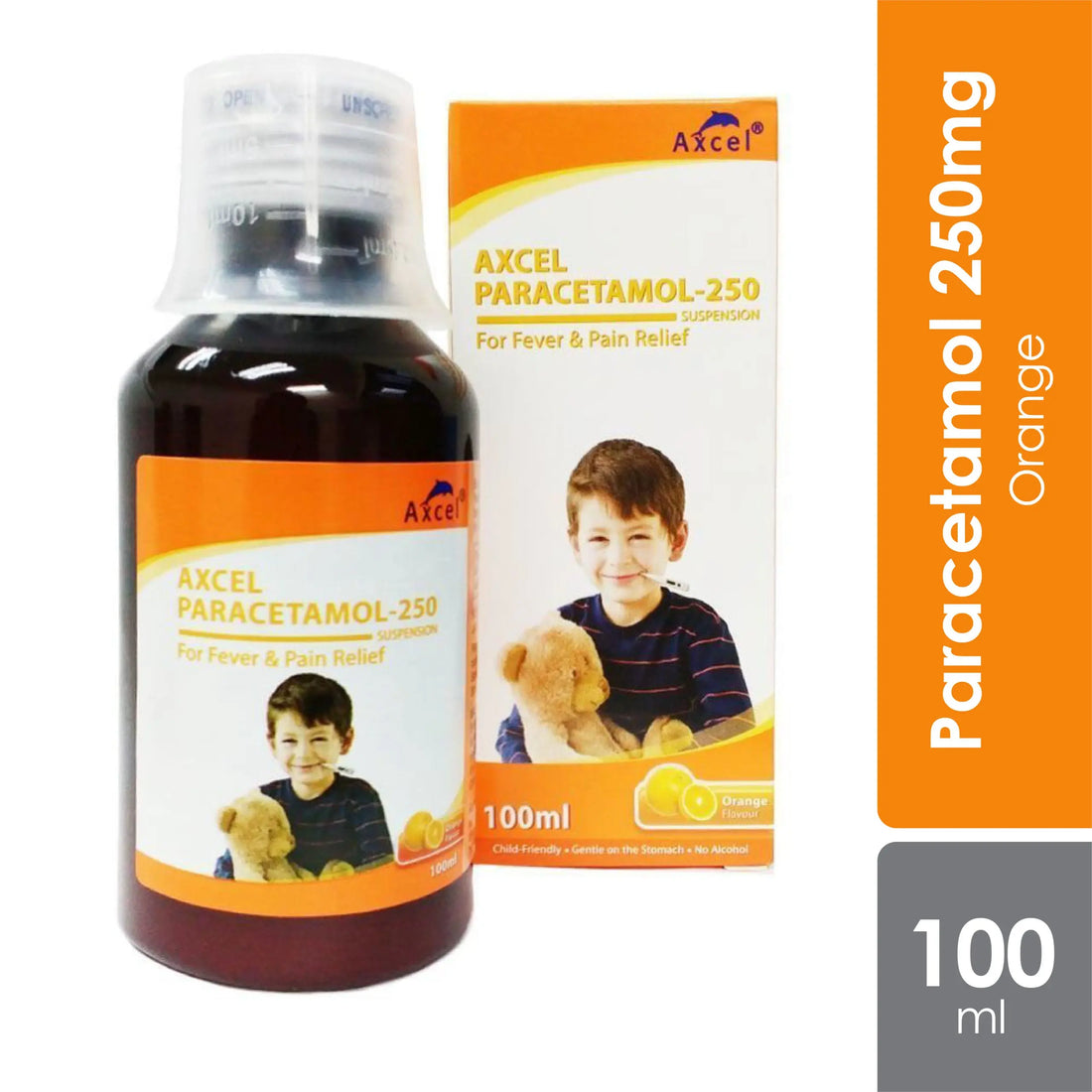 Axcel Paracetamol 250mg/5ml Syrup Orange 100ml | Relief of Pain