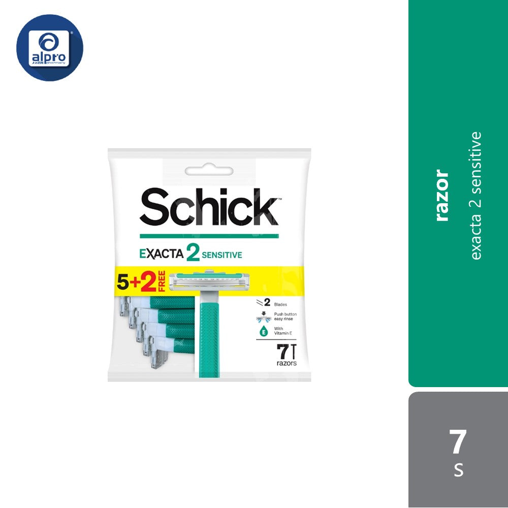 Schick Exacta 2 Sensitive 5+2 | Twin Blades - Alpro Pharmacy