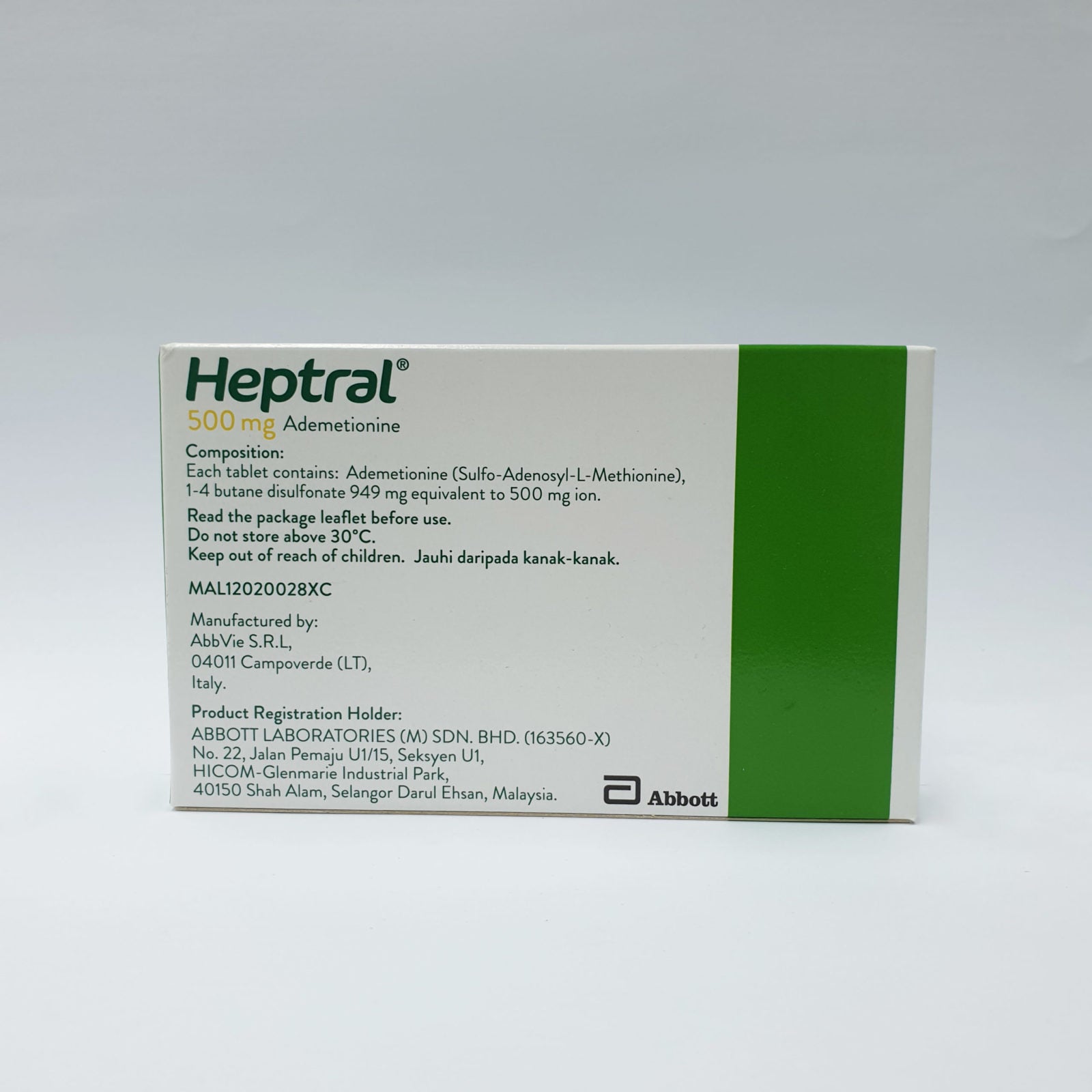 Heptral Tab 500mg 2x10s | Liver Health - Alpro Pharmacy
