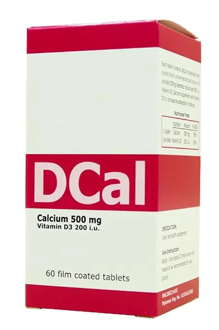 D-Cal Caplet 60s | Calcium Supplement For Bone Support - Alpro