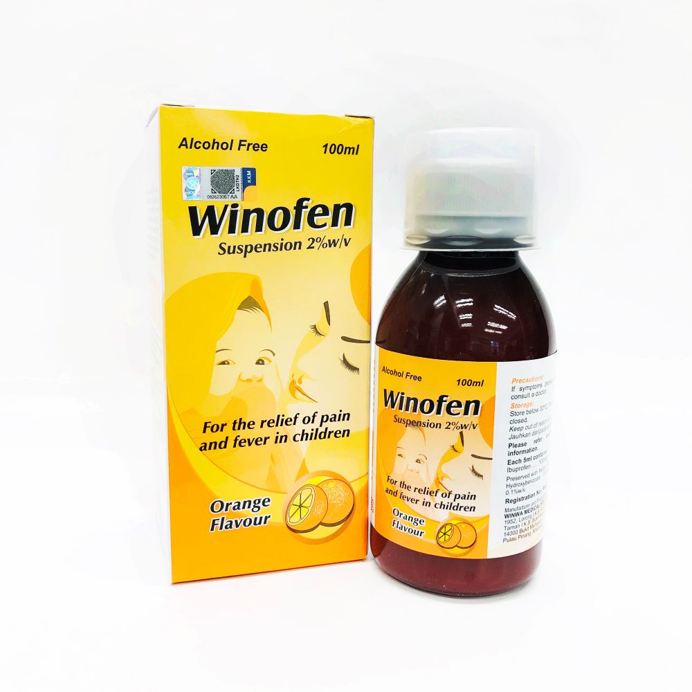 Winofen Suspension 2% Orange 100ml - Alpro Pharmacy