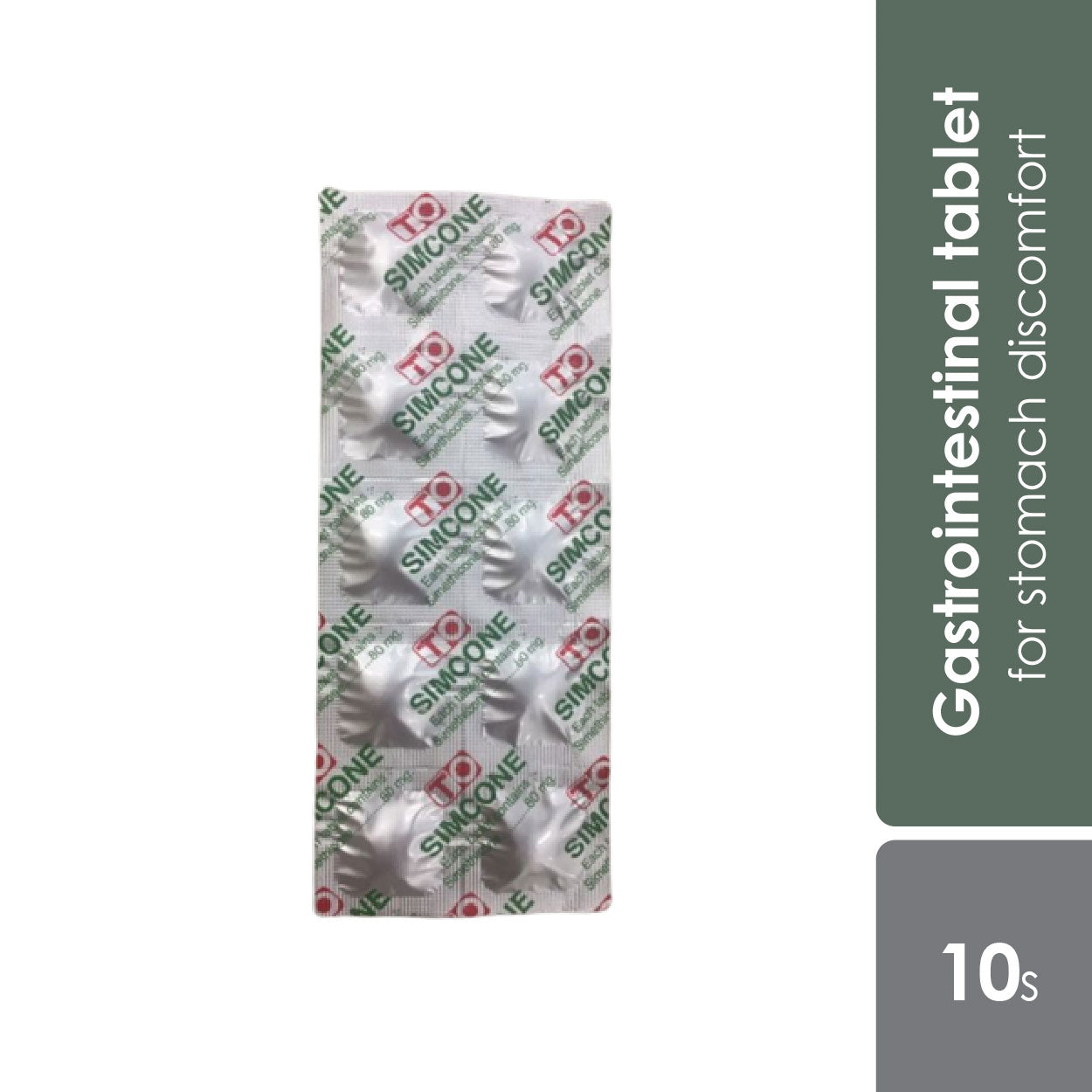 Simcone 80mg 50x10s | Relieve Extra Gas Symptom - Alpro Pharmacy