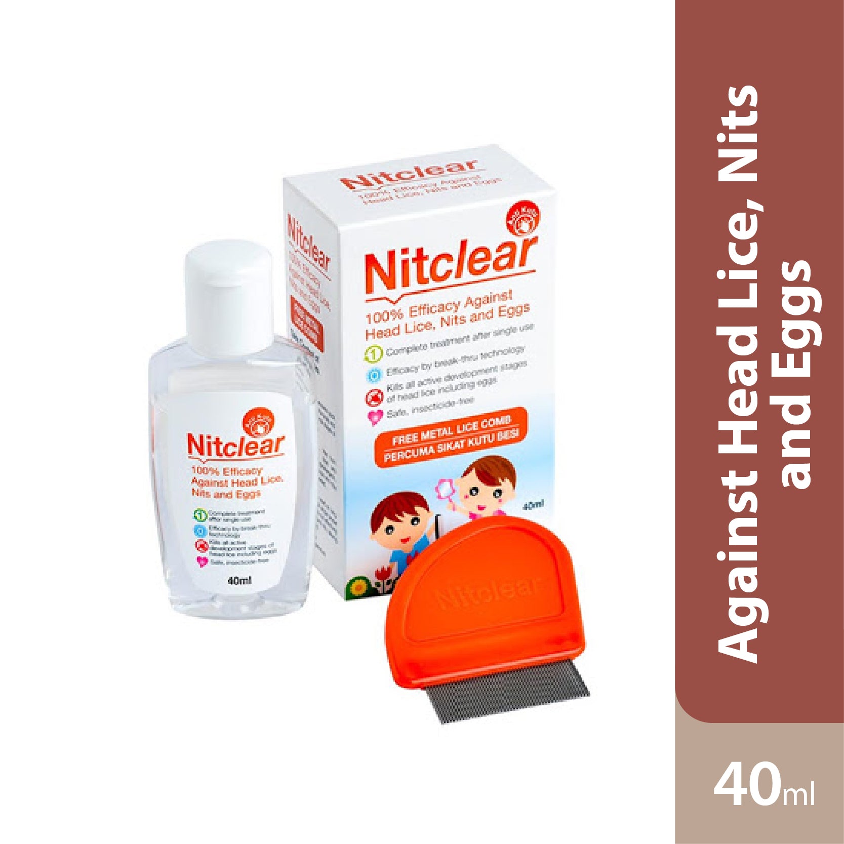 Nitclear 40ml With Lice Comb - Alpro Pharmacy