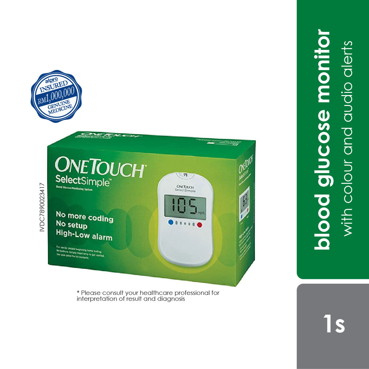 One Touch Select Simple Meter - Alpro Pharmacy