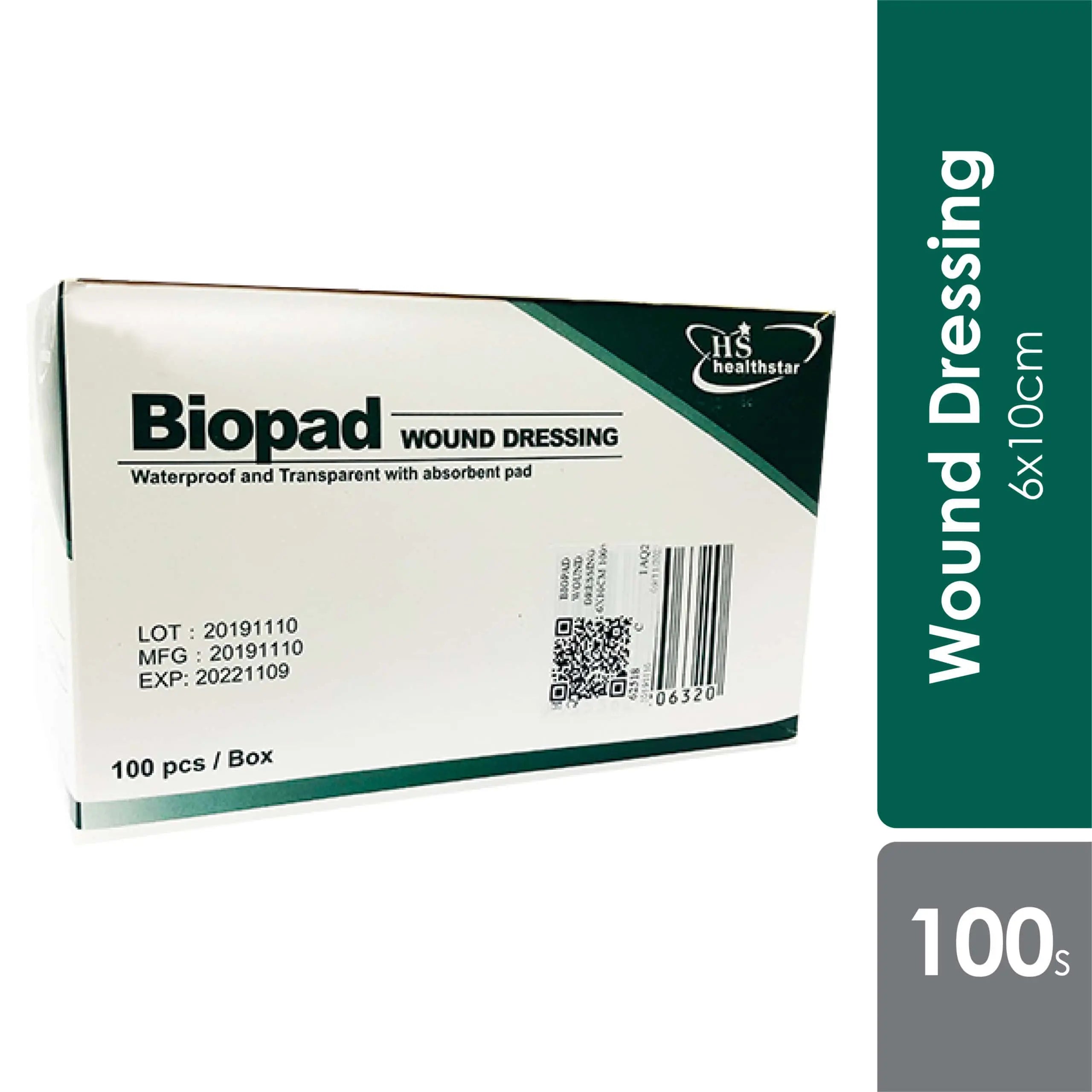 Biopad Wound Dressing 6x10cm 100s - Alpro Pharmacy