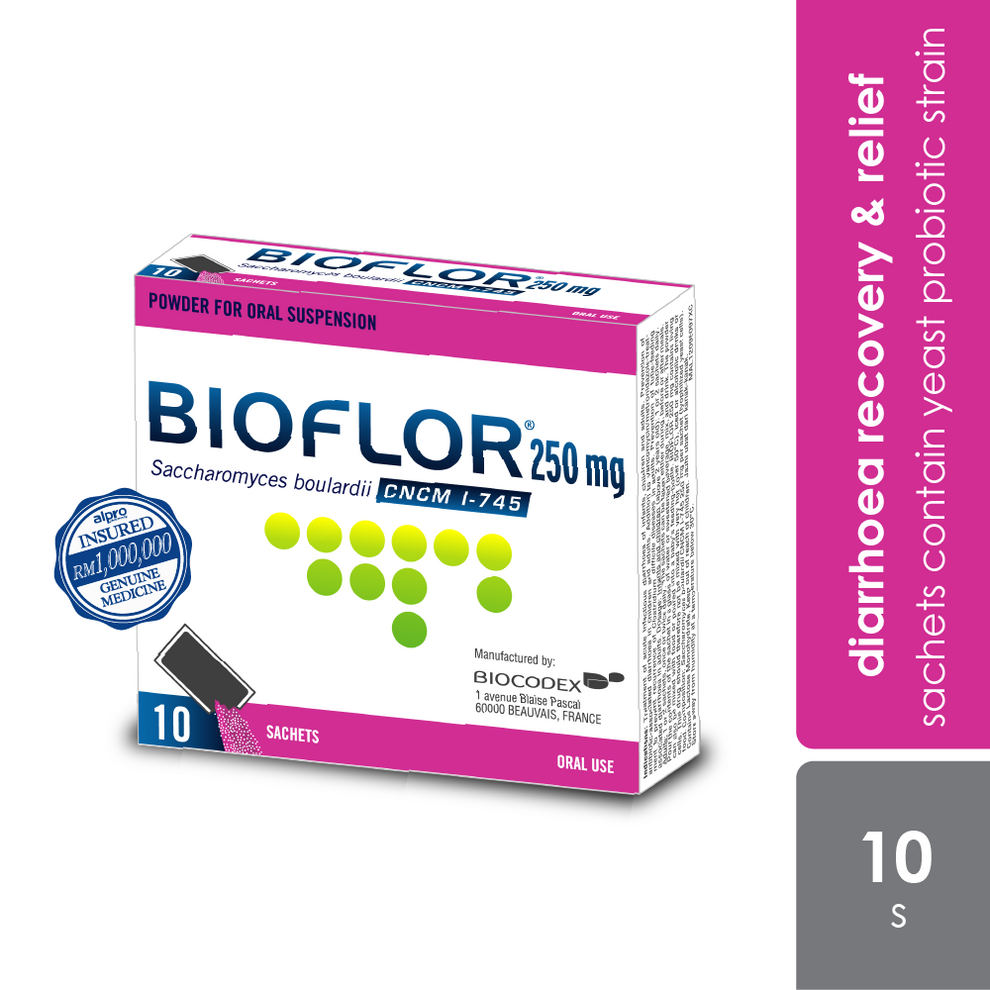 Bioflor 250mg 10s | Diarrhoea Recovery & Relieve - Alpro Pharmacy