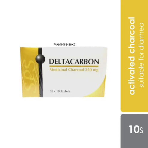 Deltacarbon 250mg Tab 50x10s - Alpro Pharmacy