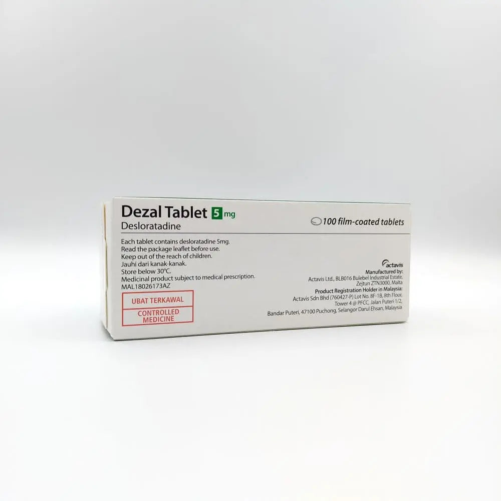Dezal Tablet 5mg 10x10s - Alpro Pharmacy
