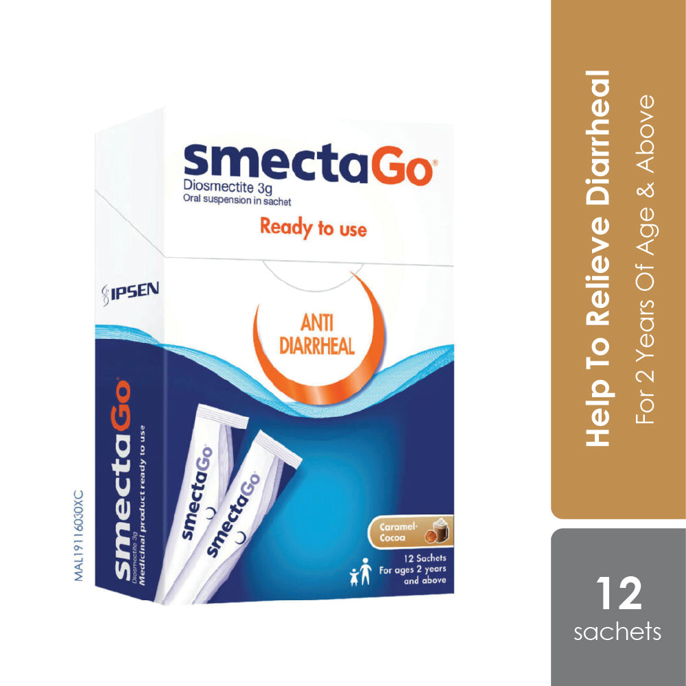 Smecta Go Oral Suspension 3g x 12s | For Diarrhea - Alpro Pharmacy