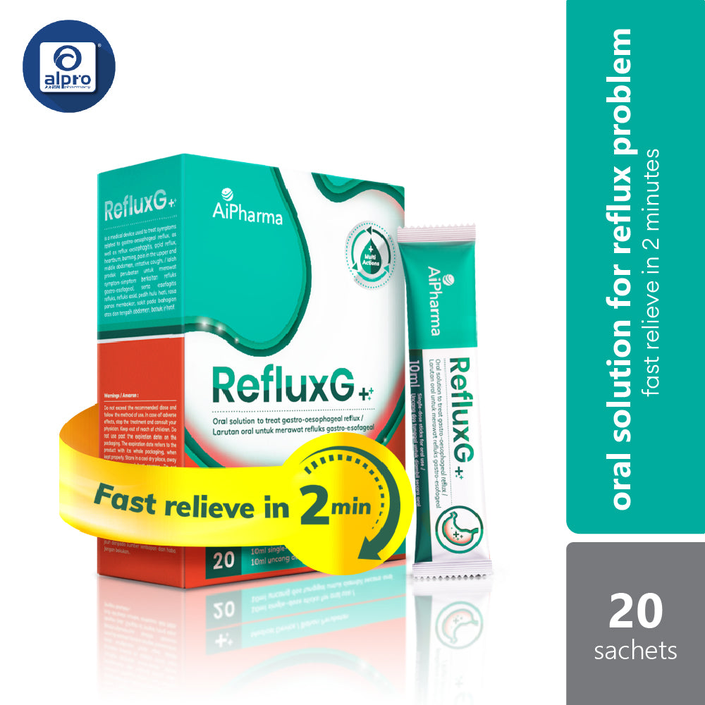 Reflux G Sachets 20x10ml | Fast Relieve in 2 Minutes - Alpro Pharmacy