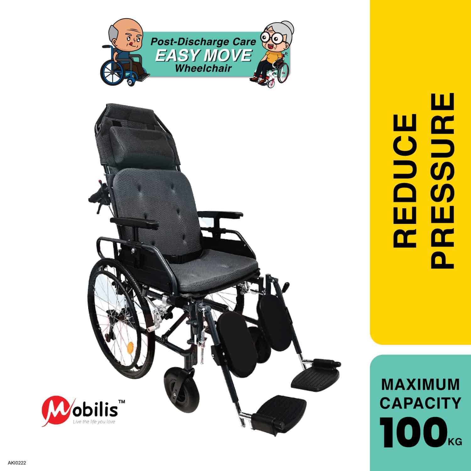 Mobilis Lightweight Wheelchair MO-954LGC-LX | Lightweight
