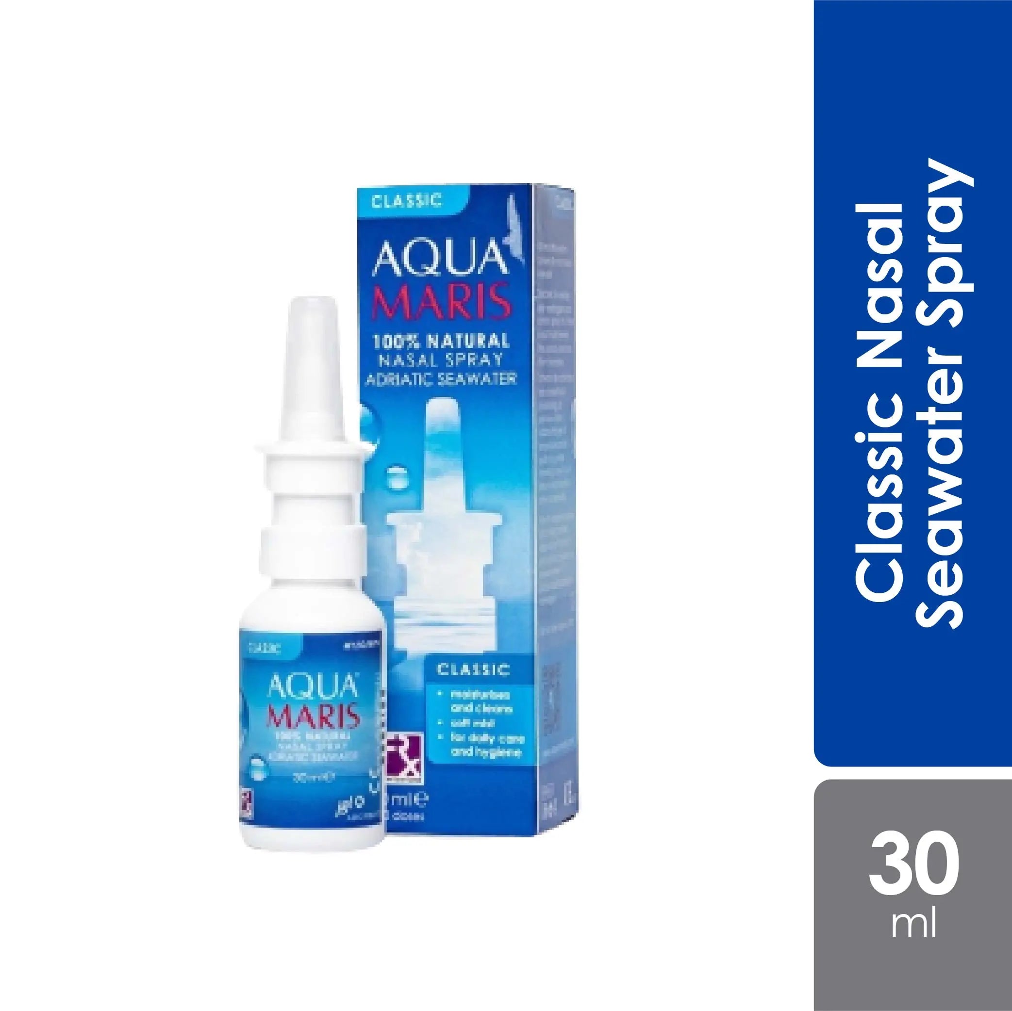 Aqua Maris Classic Nasal Seawater Spray 30ml - Alpro Pharmacy