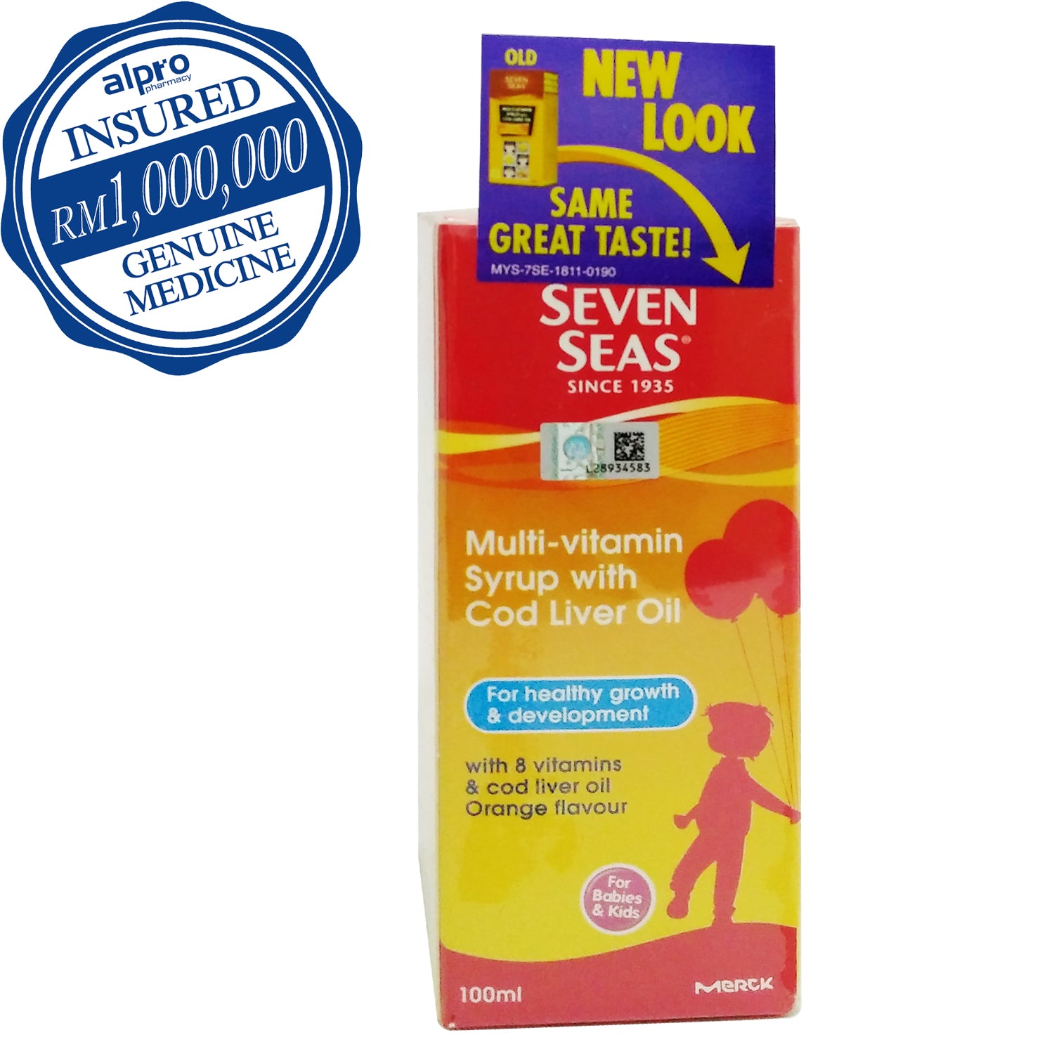 Sevenseas Multivitamin Syrup 100ml | For Infants & Adults - Alpro