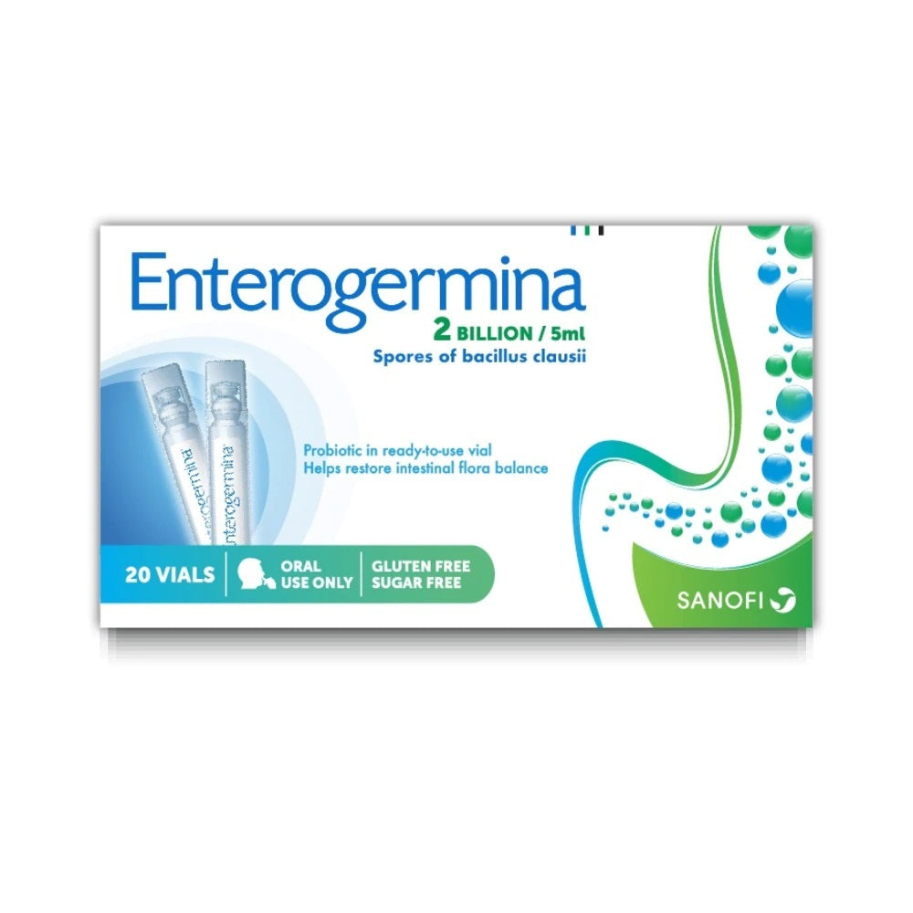 Enterogermina 2 Billion 5ml 20x5ml | Probiotics - Alpro Pharmacy