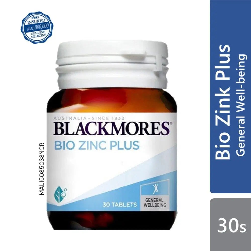 Blackmores Bio Zinc Plus 30s | Maintains Healthy Skin - Alpro Pharmacy