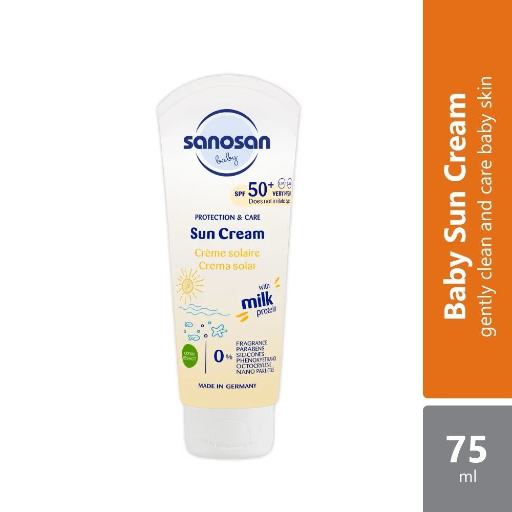 Sanosan Baby Sun Cream SPF 50+ 75ml | Balanced UVA + UVB Protection